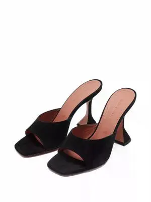 Amina Muaddi Lupita Suede Sandals