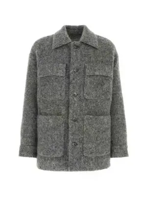 Dolce & Gabbana Brushed-finish Shirt Jacket - Grey