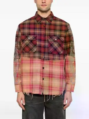ERCOLE STUDIO Stud-embellished Dip-dye Shirt