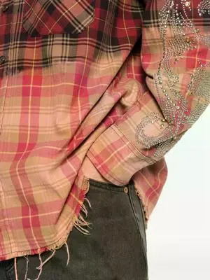 ERCOLE STUDIO Stud-embellished Dip-dye Shirt