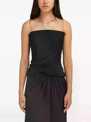 FERRAGAMO Gathered Top With Chain Detail