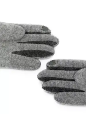 L'APERO Leather-trim Cashmere Gloves
