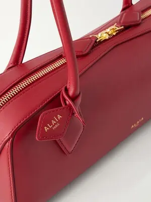 Alaïa Le Teckel Medium Leather Shoulder Bag - Red