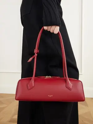 Alaïa Le Teckel Medium Leather Shoulder Bag - Red