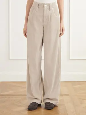 Brunello Cucinelli Cotton-corduroy Wide-leg Pants
