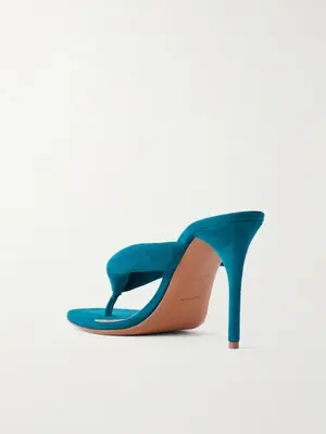 Alaïa 90 Suede Thong Sandals