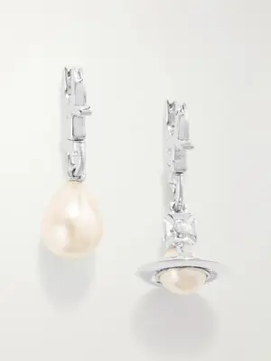 VIVIENNE WESTWOOD Claude Embellished -tone Earrings
