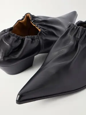 Our Legacy Ranch Envelope Gathered Leather Pumps