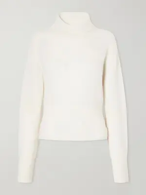 WE NORWEGIANS Pudder Ribbed-knit Turtleneck Sweater - Neutrals