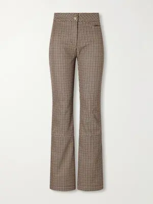 WE NORWEGIANS Glenshee Houndstooth Stretch-shell Flared Ski Pants