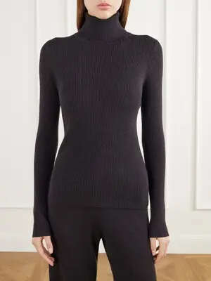 WE NORWEGIANS Geilo Ribbed Merino Wool Turtleneck Sweater