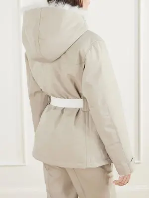 YVES SALOMON Shearling-trimmed Twill Down Ski Jacket