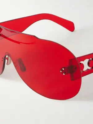 Celine Sundown Shade Aviator-style Injection Sunglasses