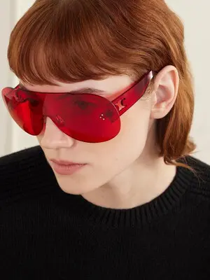 Celine Sundown Shade Aviator-style Injection Sunglasses