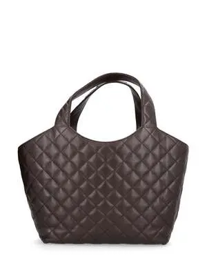 Saint Laurent Medium Icare Bag In Quilted Nappa Leather - Brown