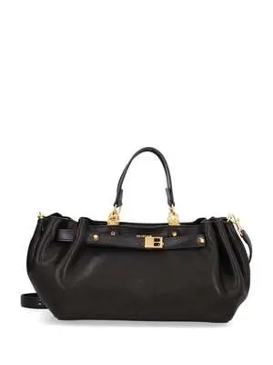 Balenciaga Small Fan Carryall Handbag - Black