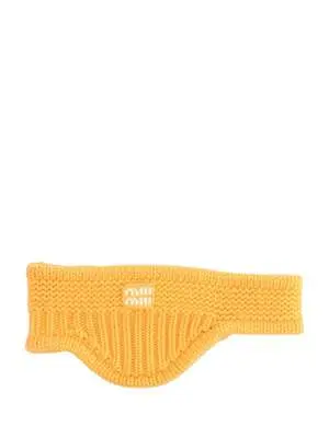 Miu Miu Wool And Cashmere Headband - Yellow