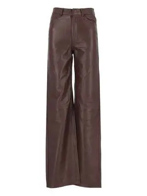 ROTATE BY BIRGER CHRISTENSEN Straight Trousers - Brown