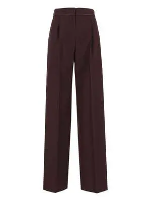 FORTE_FORTE High-waisted Trousers - Multicolor