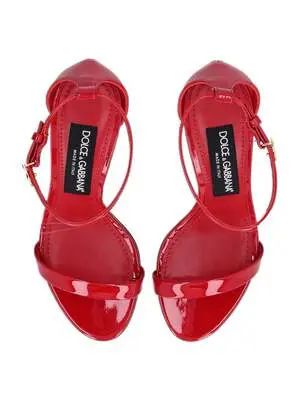 Dolce & Gabbana Patent Leather Sandal - Red