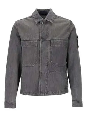 Stone Island Biker Jacket - Gray