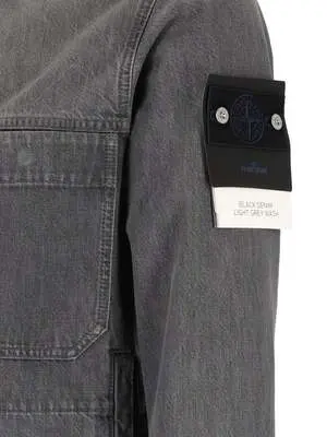 Stone Island Biker Jacket - Gray
