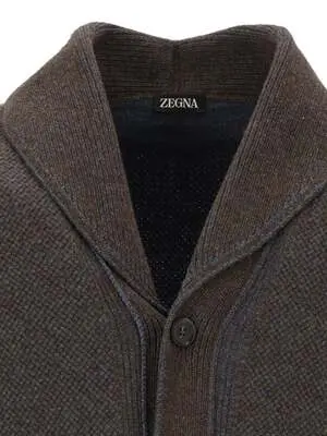 Zegna Cashmere-blend Shawl-collar Cardigan