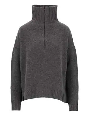 Max Mara Cashmere Turtleneck Sweater - Grey