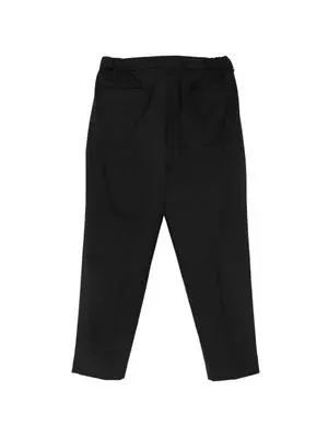 BE ABLE Pleated Elasticated-waist Trousers - Black