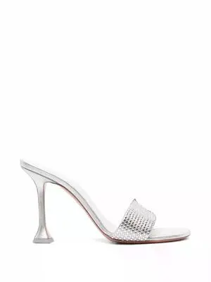 Amina Muaddi Andreea Crystal-embellished Mules