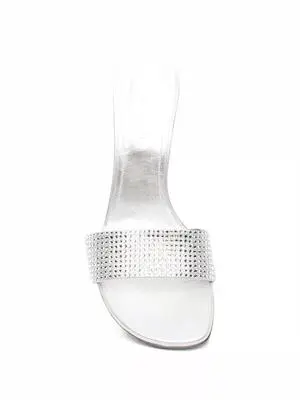Amina Muaddi Andreea Crystal-embellished Mules