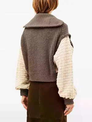 Ba&sh Essen Zip-up Cardigan