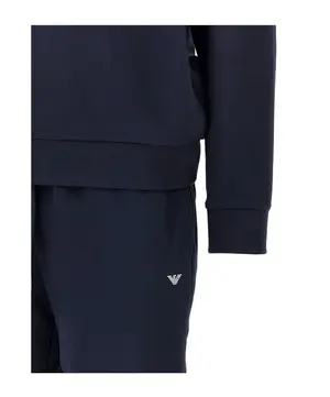 Emporio Armani Long-sleeve Crew-neck Sweatshirt And Sweatpants 2-piece Set