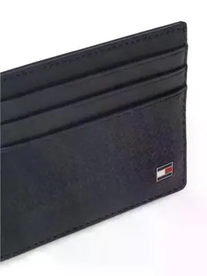 Tommy Hilfiger Monogram-embossed Leather Card Holder
