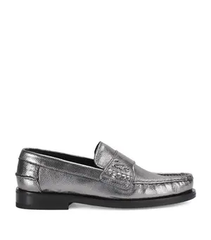 Kurt Geiger Leather Lombard Loafers - Grey