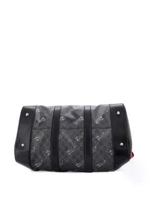 Gucci Convertible Duffle Bag Printed Gg Coated Canvas Medium Travel Bag
