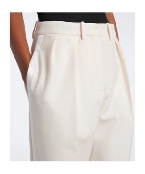 Magda Butrym Silk Wool Wide-leg Trousers