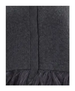 Fabiana Filippi Feather-trimmed Cardigan