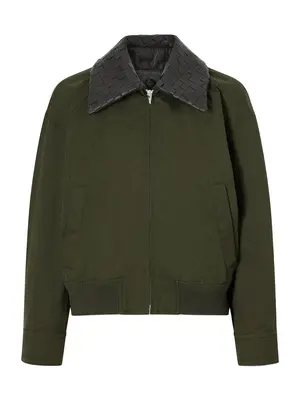 BOTTEGA VENETA Intrecciato-Trimmed Jacket
