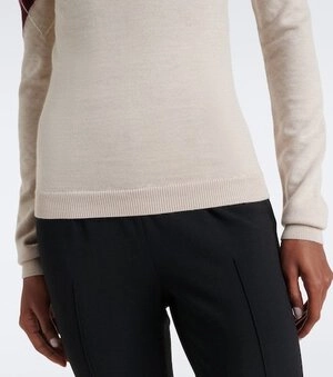 MUGLER Argyle Virgin Wool Sweater