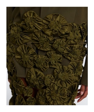 Victoria Beckham Floral-decorated Midi Dress
