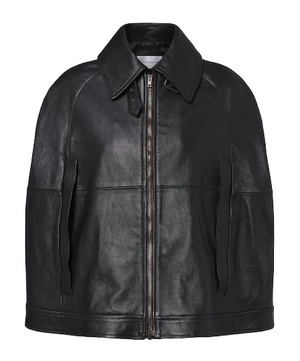 7 For All Mankind Leather Cape
