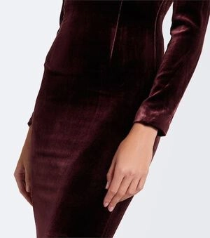 Roland Mouret Embellished Velvet Gown