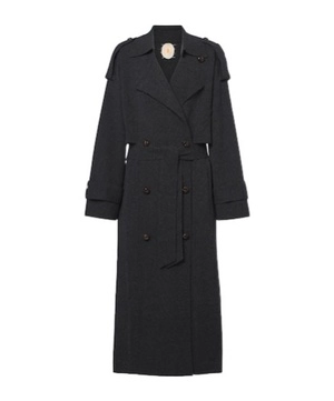 Jardin Des Orangers Belted Double-breasted Wool And Cashmere Coat - Black