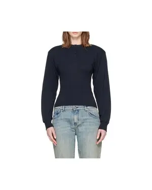 Paloma Wool Long-sleeve Polo Shirt - Blue