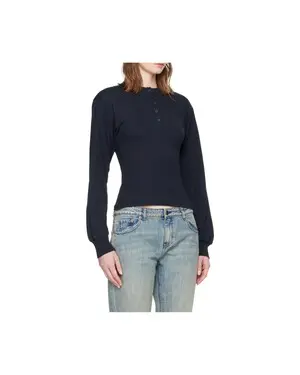 Paloma Wool Long-sleeve Polo Shirt - Blue