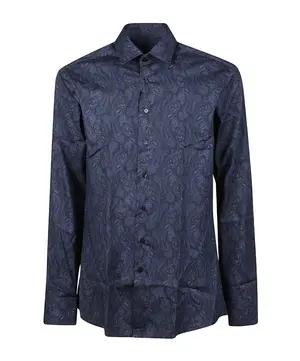 Etro Roma Paisley Shirt - Navy