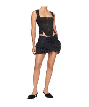 KNWLS Sleeveless Zip-up Top