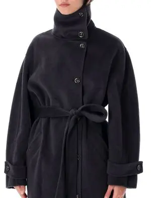 Soeur James Belted Long Coat