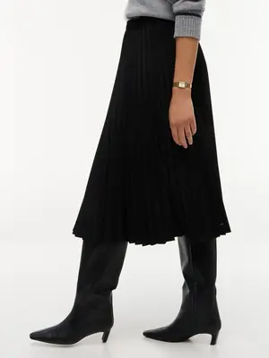 Tommy Hilfiger Pleated Midi Skirt